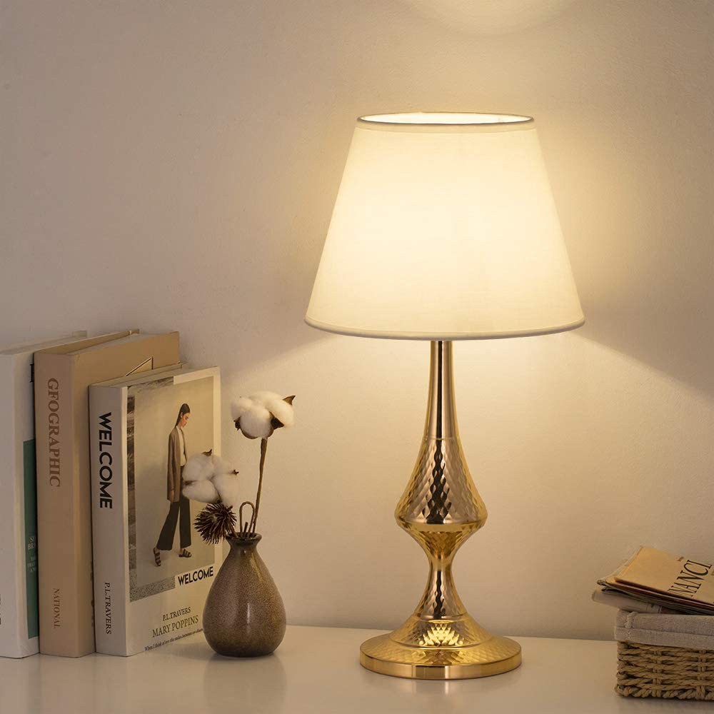Everly Quinn 18.7" Gold Bedside Table Lamp Set & Reviews - Wayfair Canada