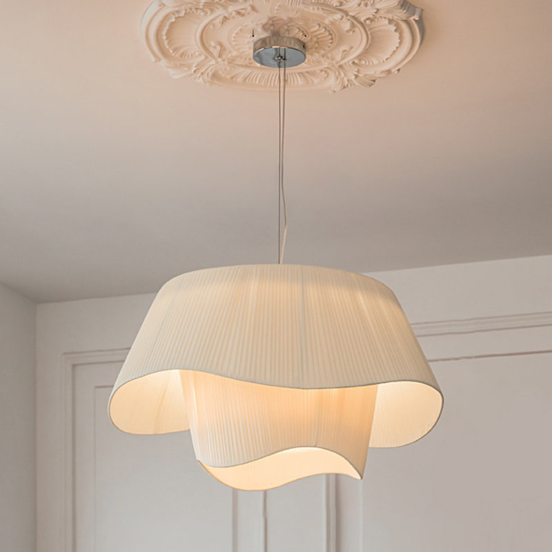Wrought Studio™ Modern Unique Shape Chandelier Ceiling Lights Fabric ...