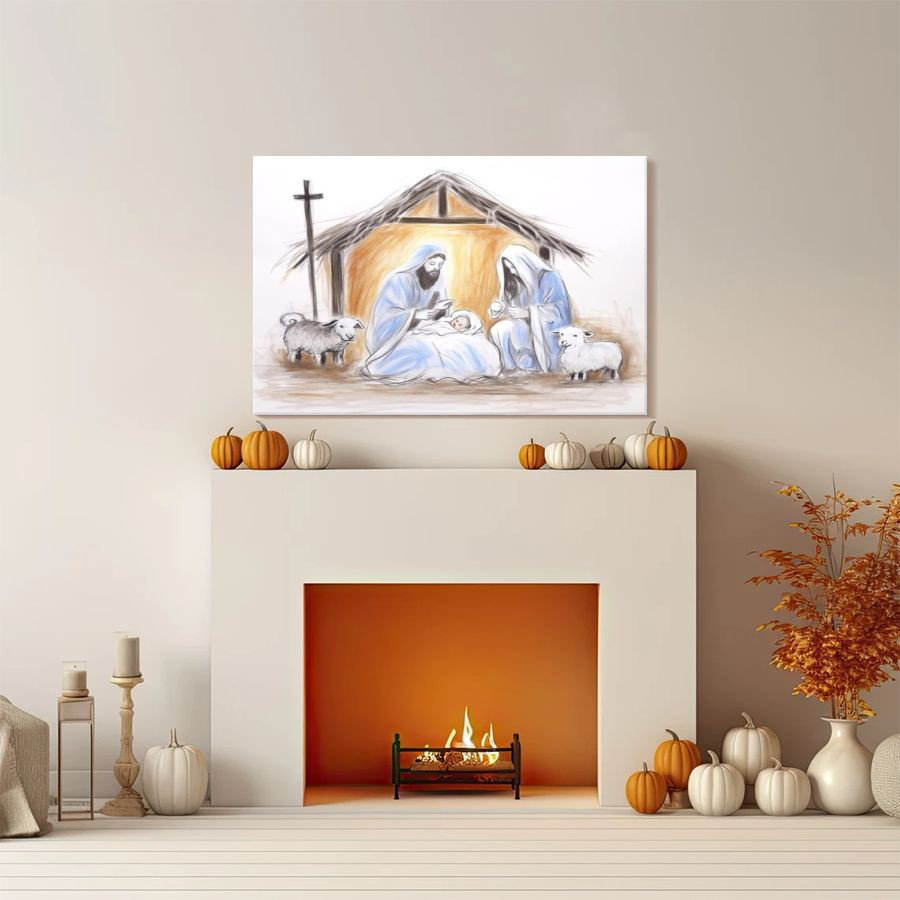The Holiday Aisle® 1 piece framed Bernhild painting of the Nativity ...