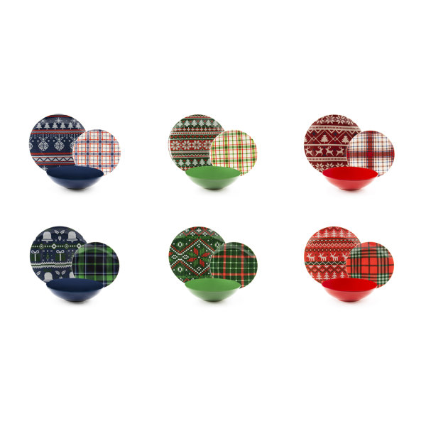 Excelsa Fall Winter Porcelain China Dinnerware - Set of 18 | Wayfair.co.uk