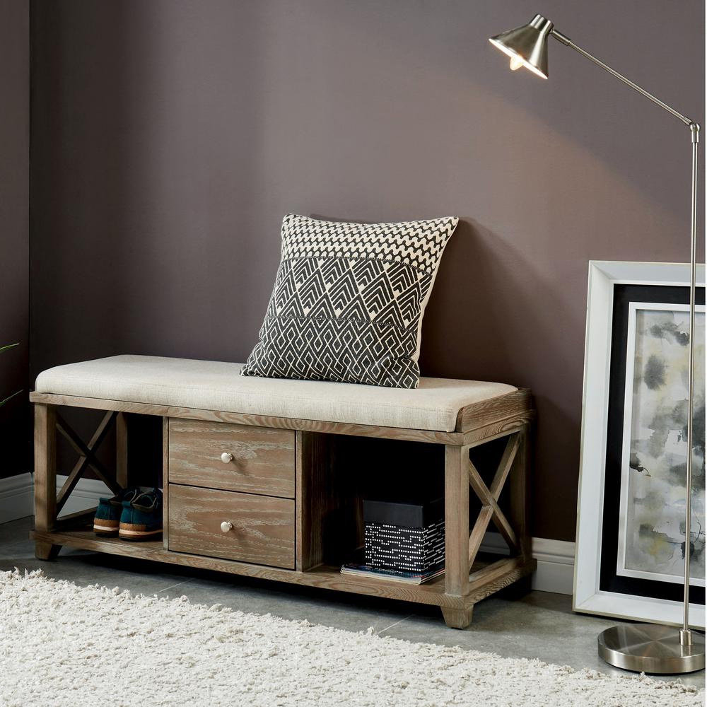 Gracie Oaks Reedsburg Drawers/Shelves Storage Bench & Reviews | Wayfair