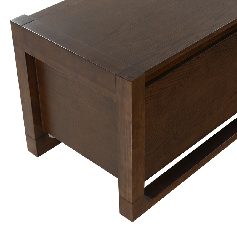 Joss & Main Tyrell Wood Storage Bench | Joss & Main