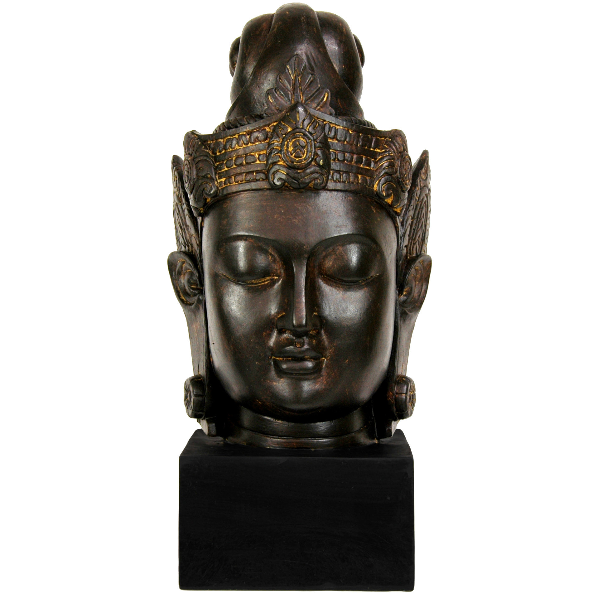 Oriental Furniture Large Cambodian Buddha Head Bust & Reviews | Perigold