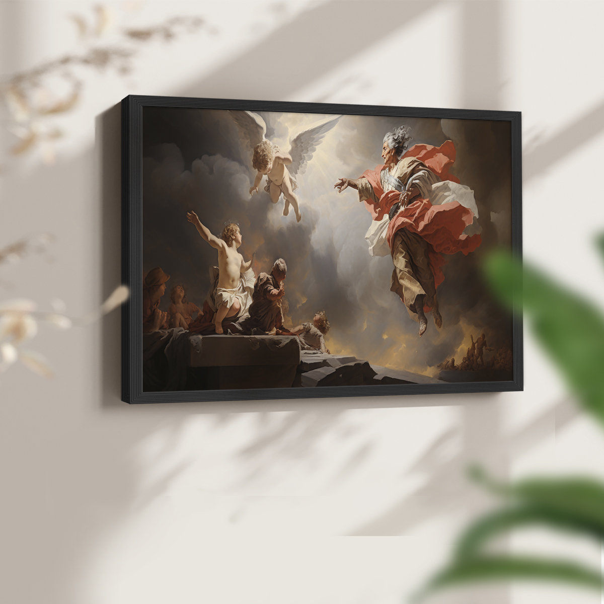 Fleur De Lis Living Angels From Above-XXXV -Framed Print - Restickable ...