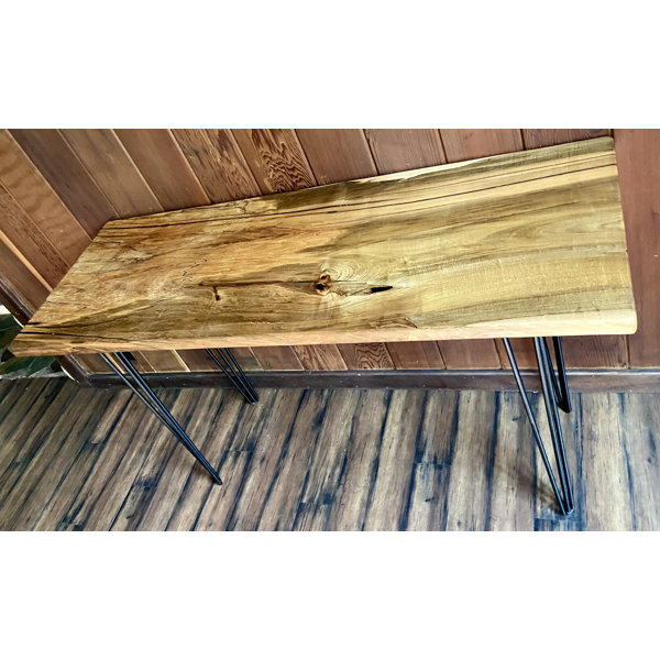 Loon Peak® Stunning Solid Spalted Maple Wood Desk With High Figure And ...