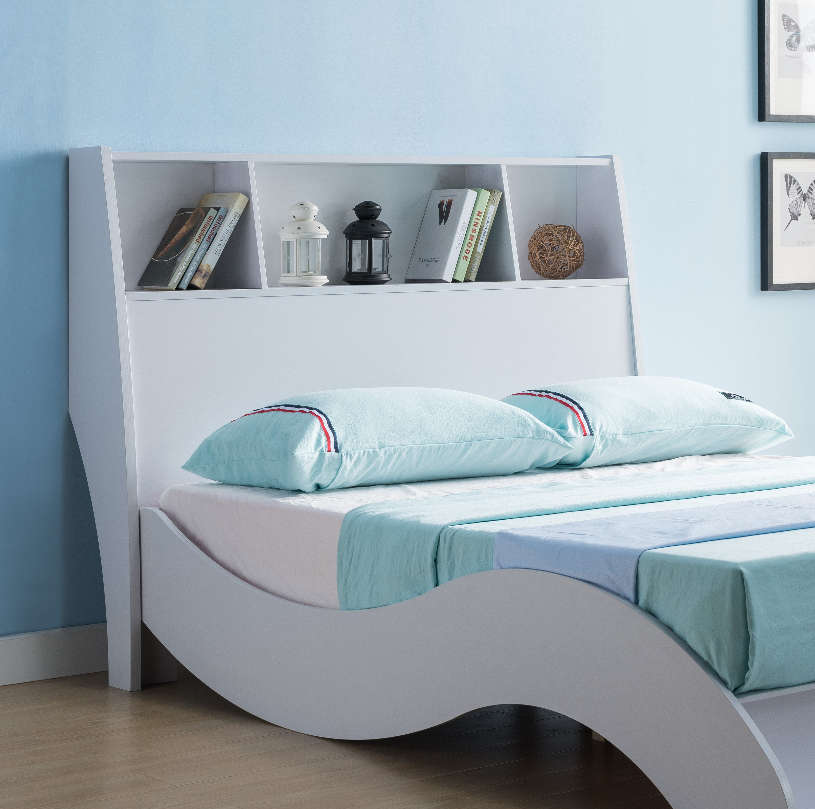 Ebern Designs Ewert Bookcase Headboard | Wayfair