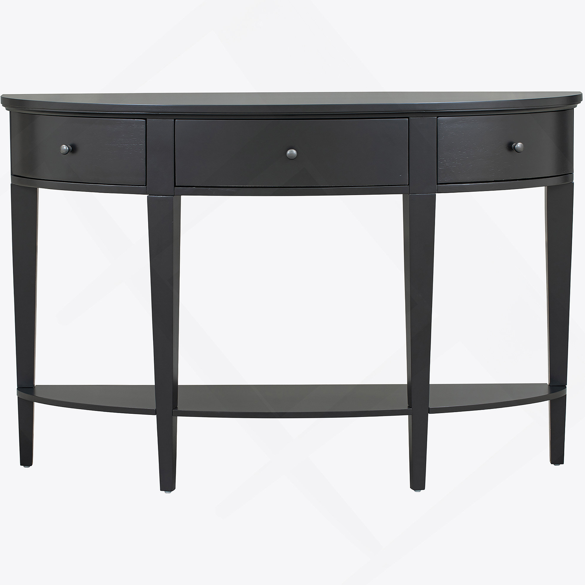 Red Barrel Studio® Modern Curved Console Table with 3 Drawers and 1 ...