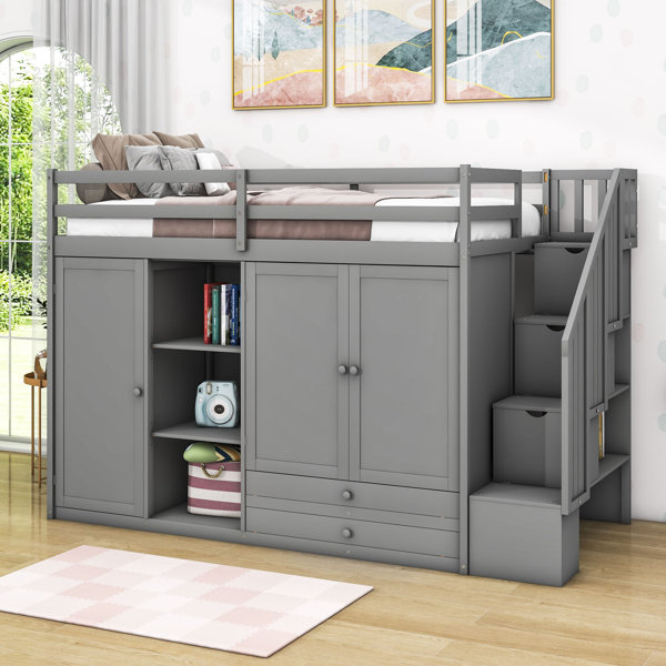 Harriet Bee Kids Twin Loft Bed with Drawers - Wayfair Canada
