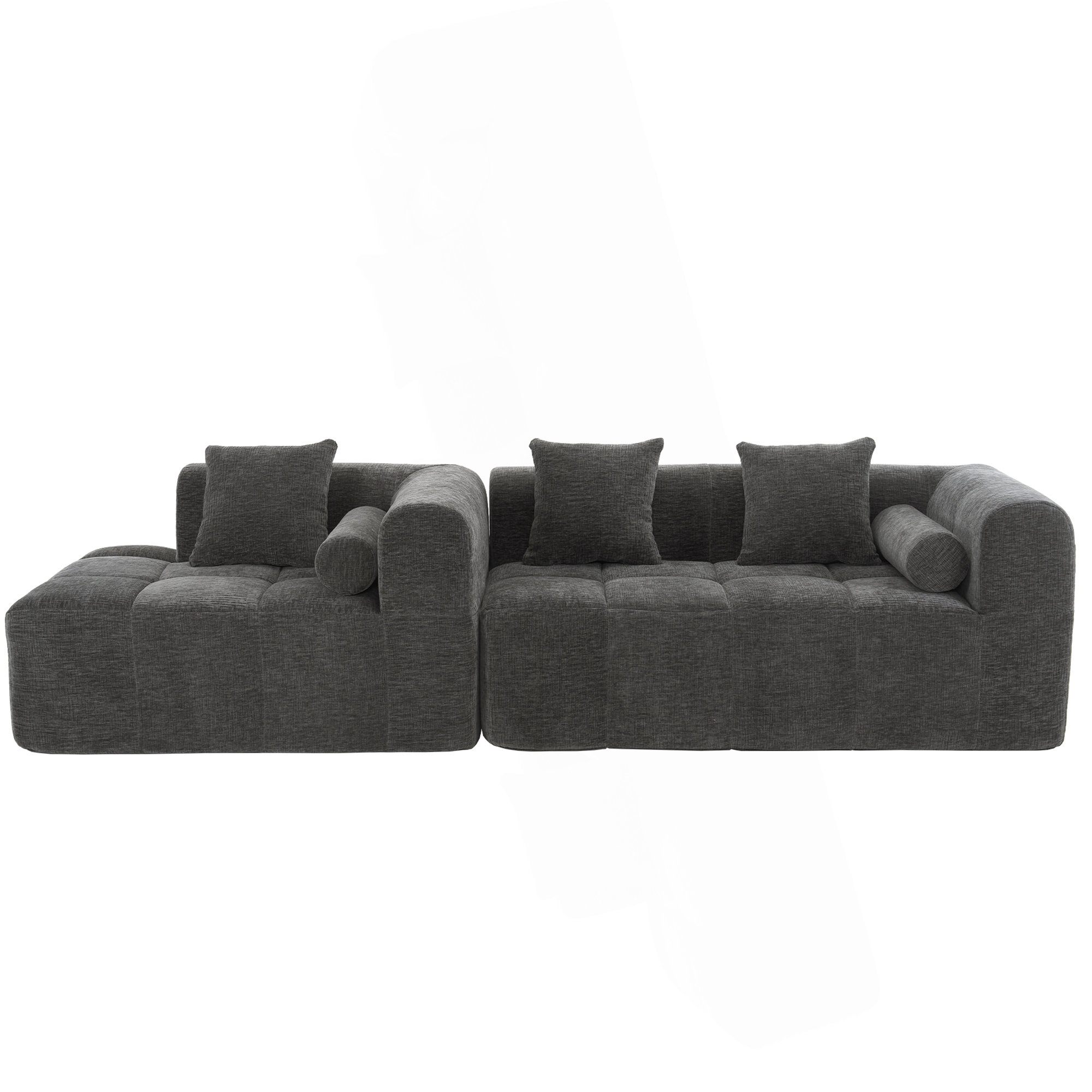 Latitude Run® 101.2" Sectional Sofa Full-Compressed Sofa Modular Sofa ...