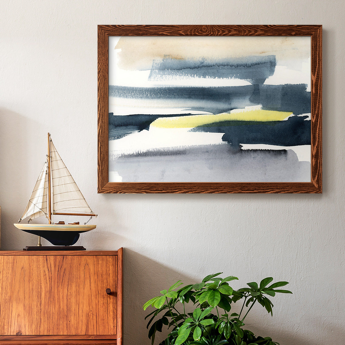 Wrought Studio™ Peeking Sunshine III- Rustic Framed Gallery Wrapped ...