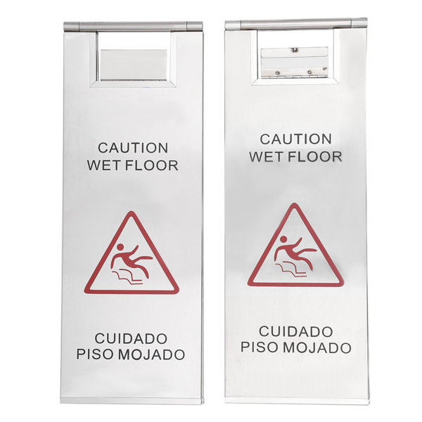 DENFER Double-Sided Caution Wet Floor Sign | Wayfair
