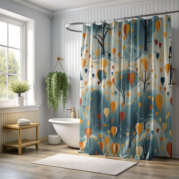 East Urban Home Nickea Shower Curtain | Wayfair