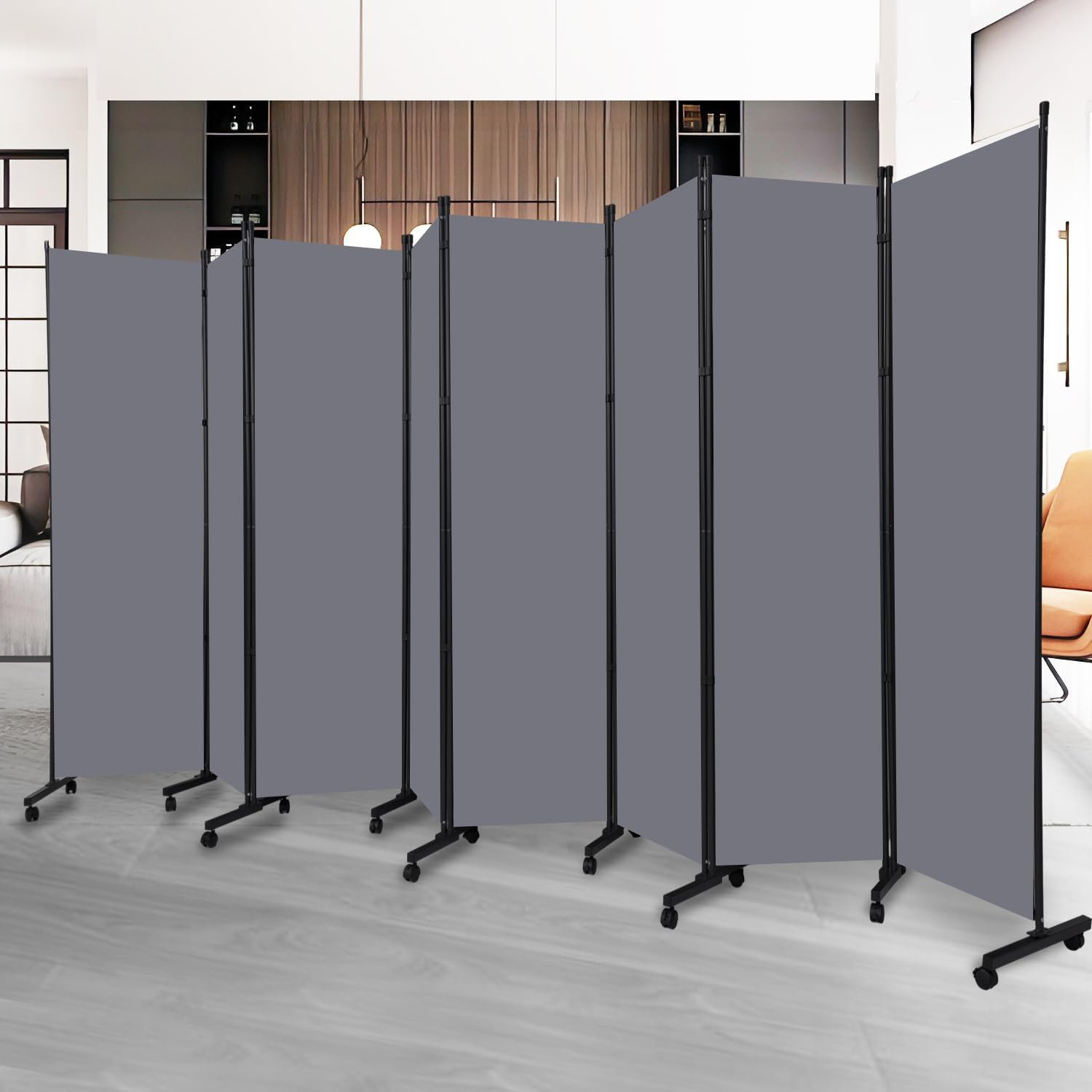 Latitude Run® Room Divider Folding Privacy Screens With Lockable Wheels ...