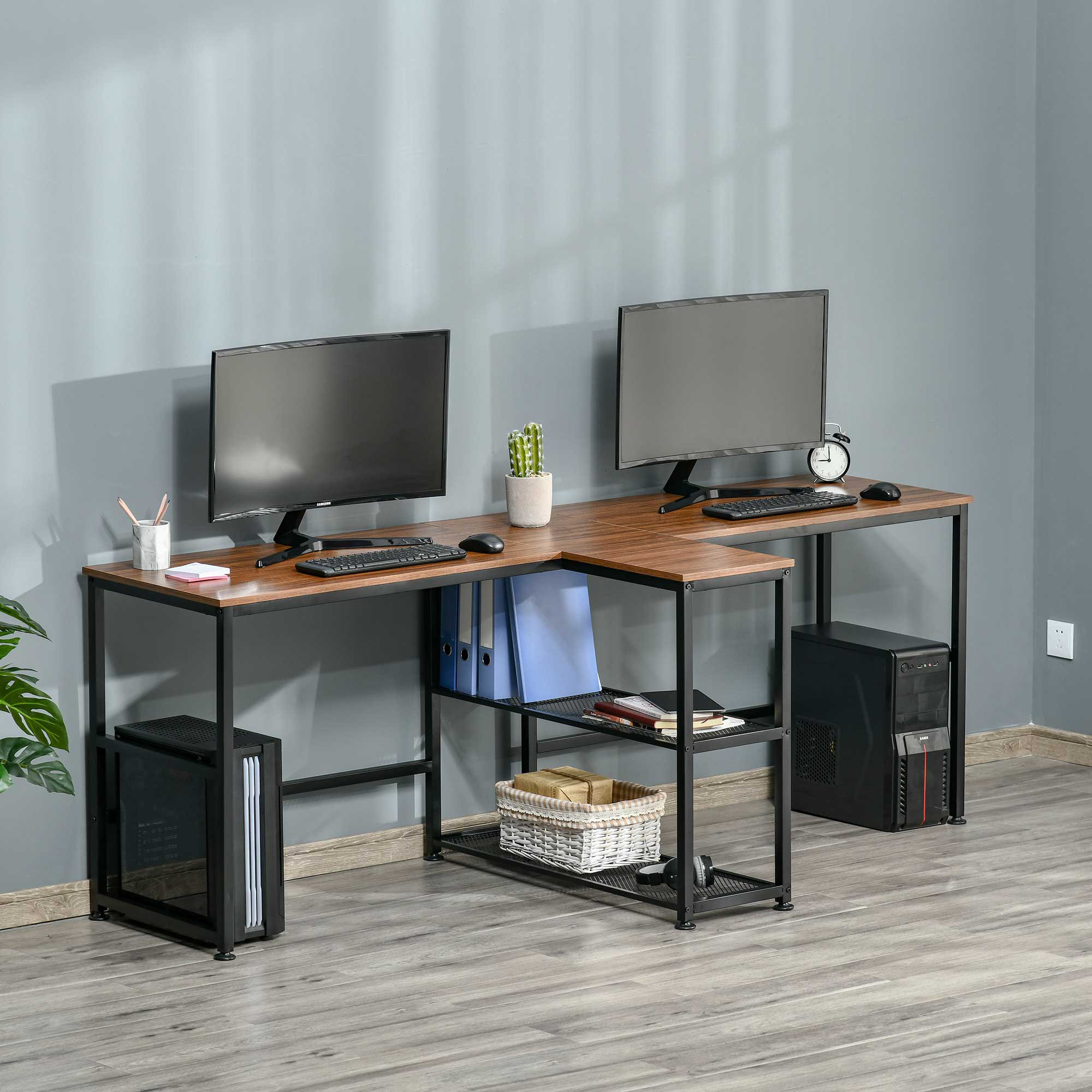Rebrilliant Marsibil T-Shape Desk | Wayfair
