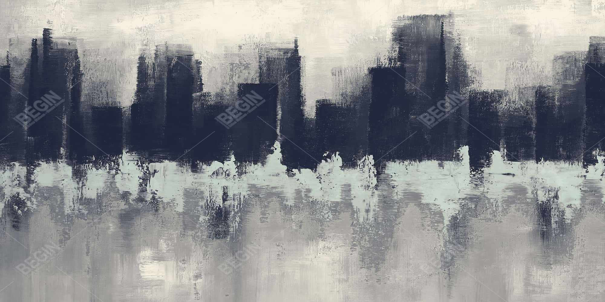 Begin Edition International Inc. City by sponge technique - 15.75"x31 ...