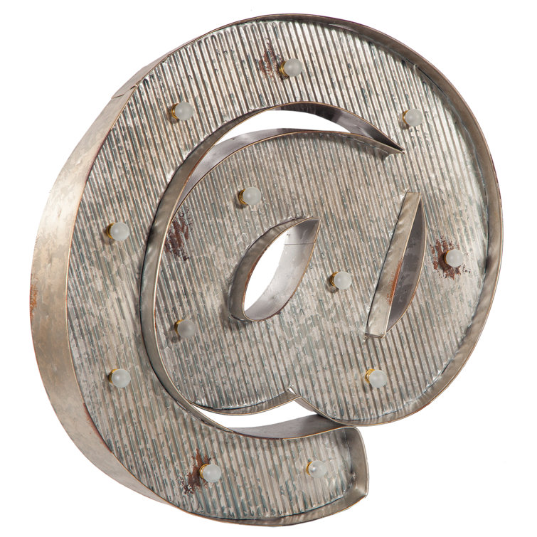 Borough Wharf Metal Typography Wall Decor | Wayfair.co.uk