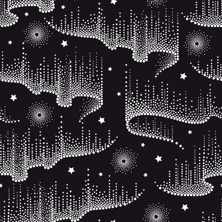 Hokku Designs Flesner " White Dotted Swirls " on Canvas | Wayfair