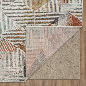 George Oliver Chelmer Multicolor Modern Abstract Geometric Area Rug ...