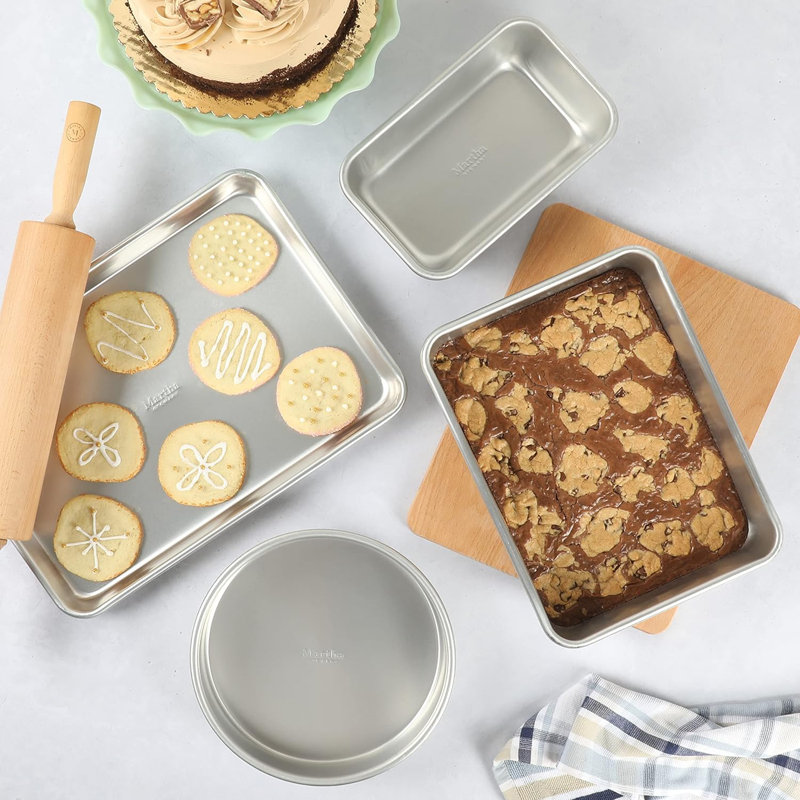 Martha Stewart 4 Piece Aluminum Bakeware Set | Wayfair