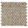 Merola Tile Hudson Penny Round 11-7/8 " x 12-5/8 " Porcelain Mosaic ...