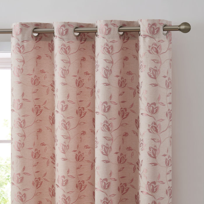 Red Barrel Studio® Cotton Blend Semi-Sheer Curtain Pair & Reviews | Wayfair