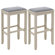 Winston Porter Upholstered Counter Stool with Solid Wood Frame | Wayfair