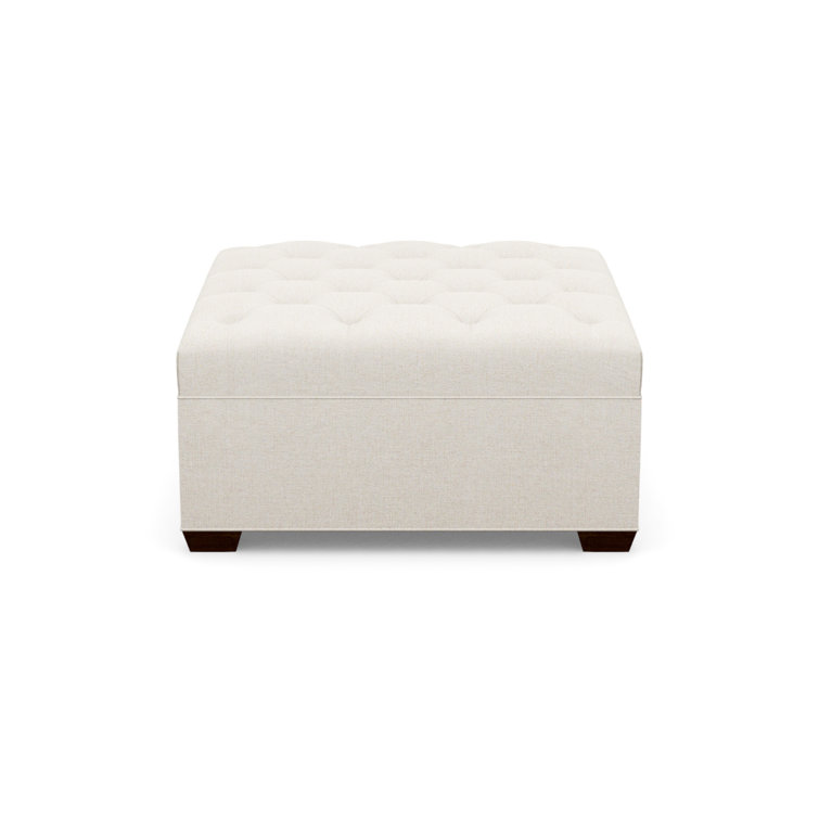 Paul Robert 42" Wide Tufted Square Cocktail Ottoman | Perigold