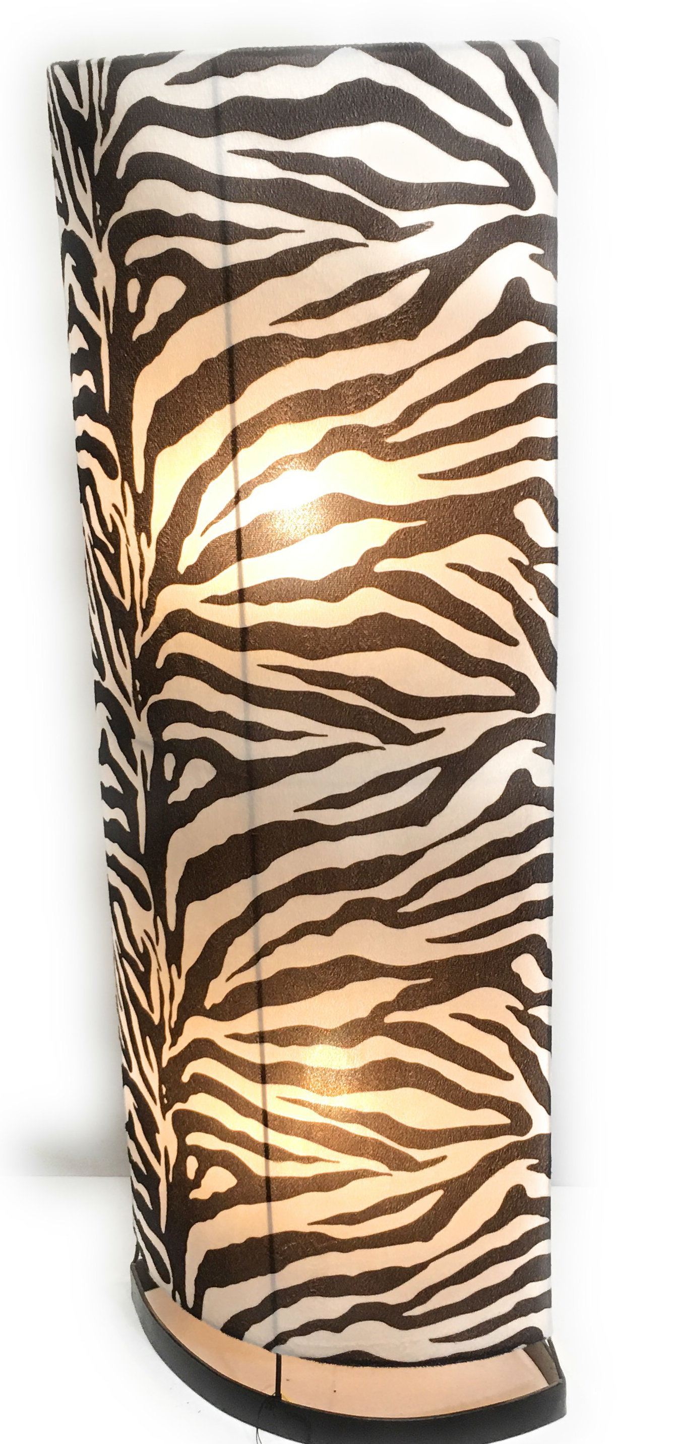 Everly Quinn Oval Zebra 40" Floor Lamp | Wayfair