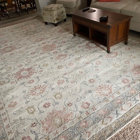 Birch Lane™ Aden Oriental Hand-Hooked Wool Ivory/Rust Area Rug ...