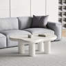 George Oliver Cloud Coffee Table, Cute Coffee Table With 4 Solid Legs ...