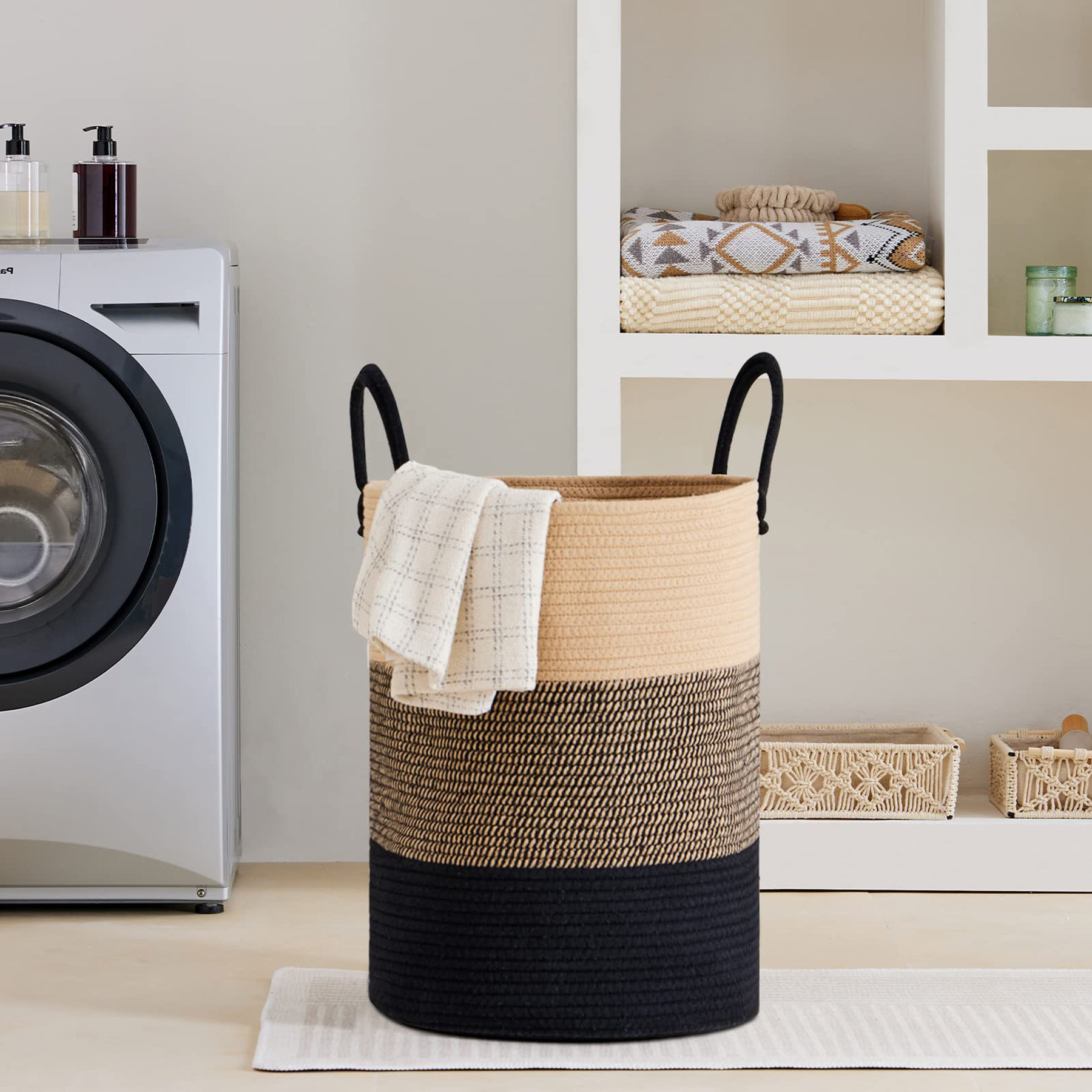 Dovecove Canvas Laundry Hamper with Handles | Wayfair