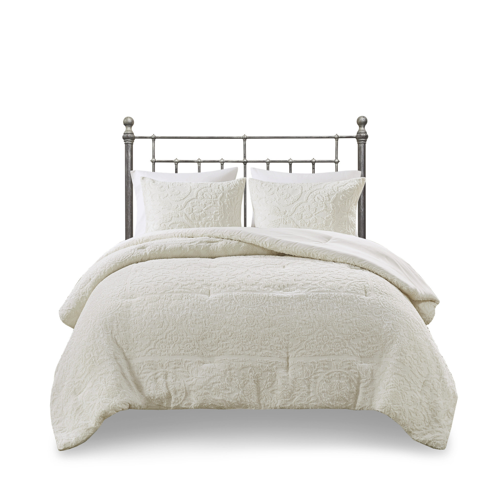 Madison Park Tufted Woven Medallion Comforter Set & Reviews | Wayfair