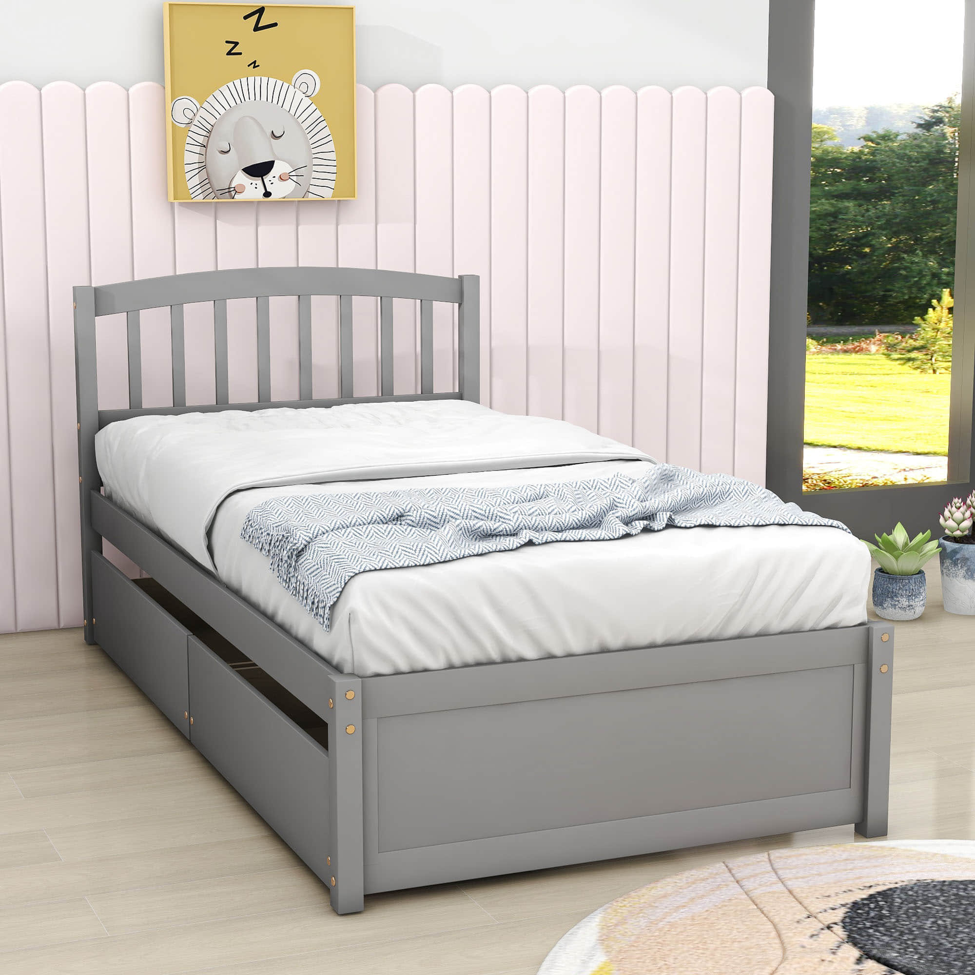 Red Barrel Studio® Twin Storage Platform Bed with Drawers & Reviews ...