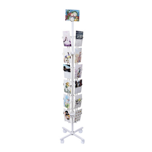 FixtureDisplays Greeting Card Rack 24-Pocket 6" Wide Pocket (Fits 5 x 7 ...