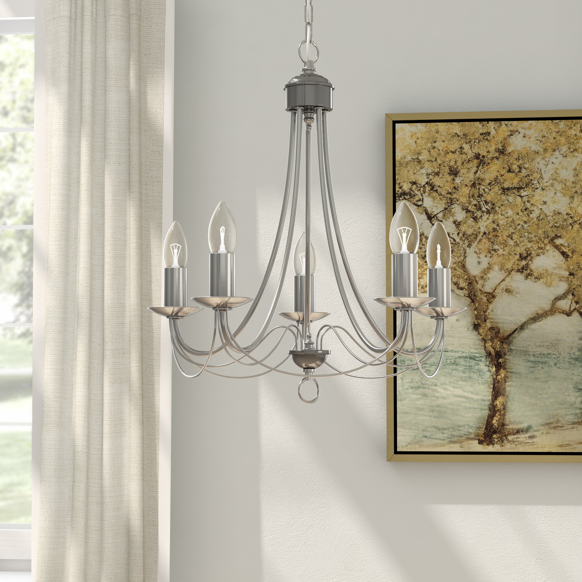 East Urban Home Arness 5 - Light Candle Style Chandelier & Reviews ...
