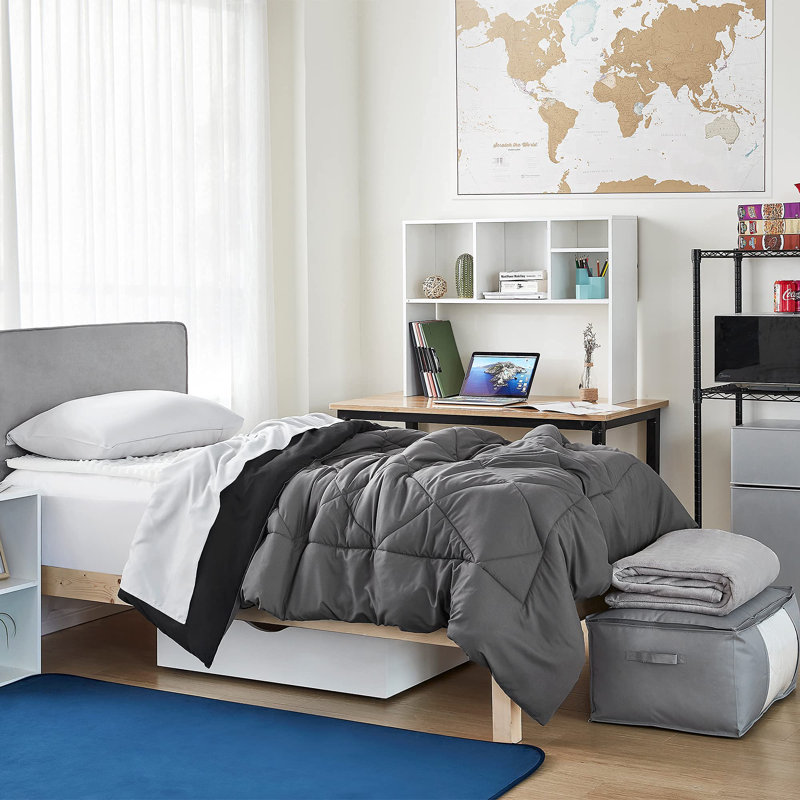 Latitude Run® The College Cube - Desk Bookshelf - White Color | Wayfair