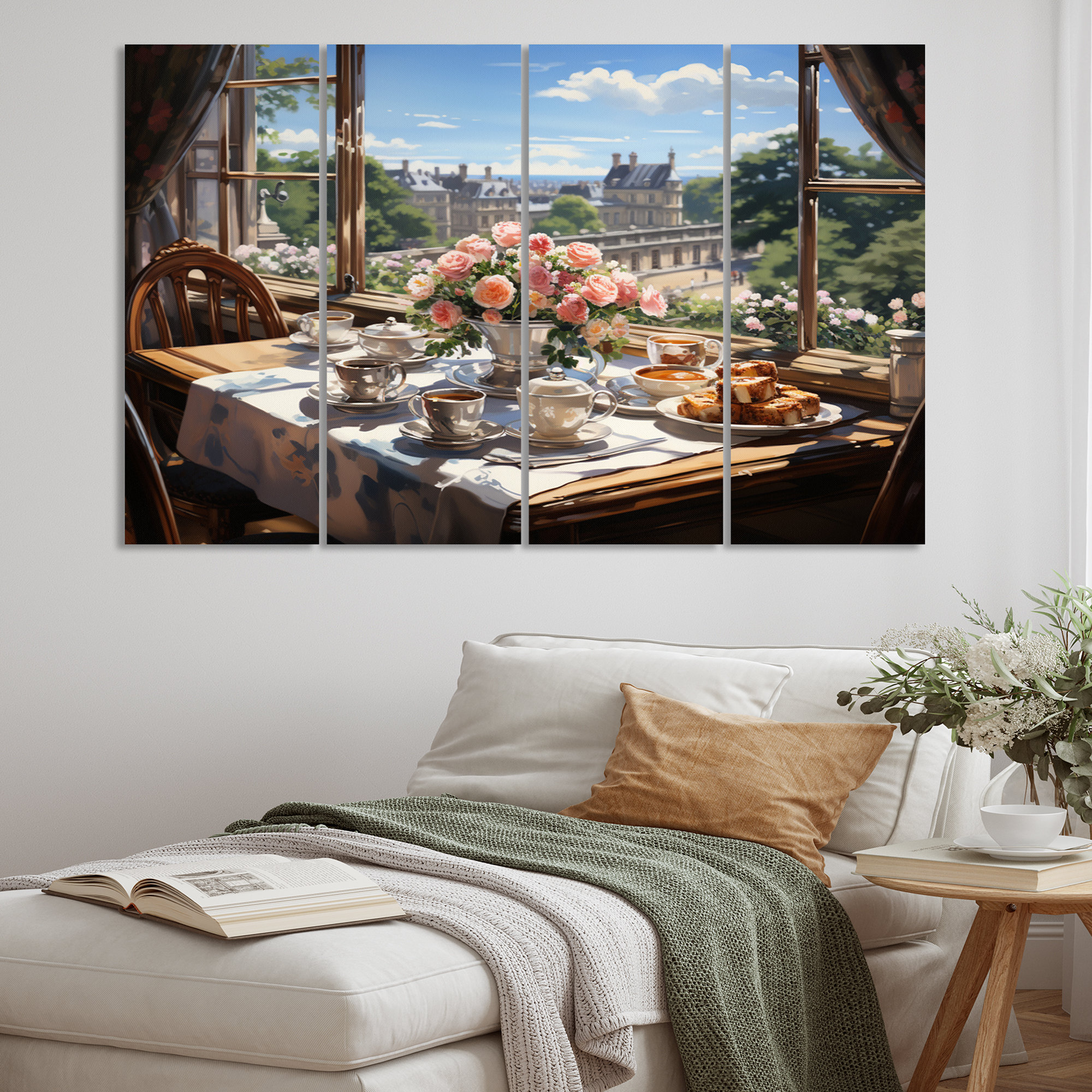 Winston Porter " Country Clubs Afternoon Tea IV " 4 - Pieces | Wayfair