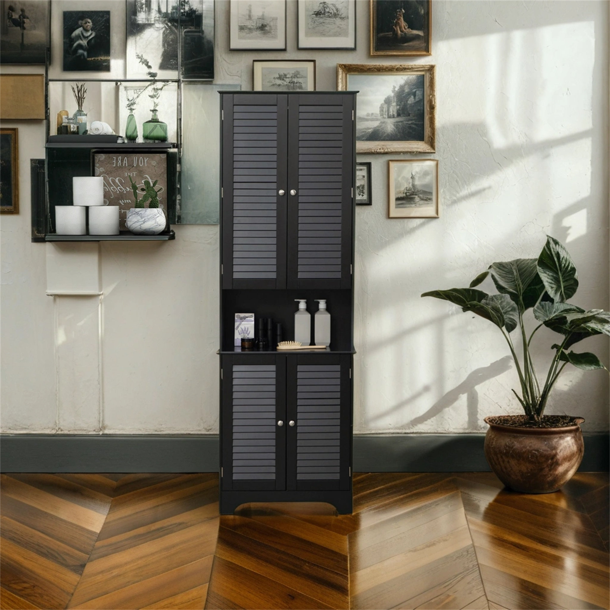 Hokku Designs Malary Medium Density Fiberboard (MDF) Freestanding ...