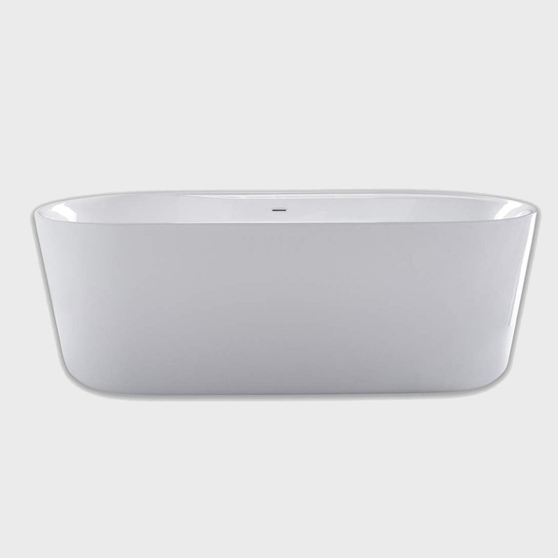 Carver Tubs 72'' x 36'' Freestanding Soaking Acrylic Bathtub | Wayfair