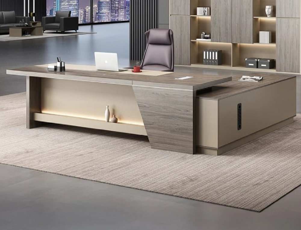 Ebern Designs Myrtlene Adjustable Executive Desk | Wayfair.co.uk