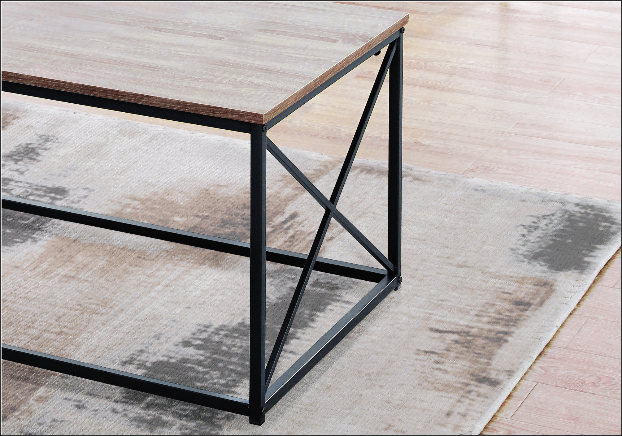 17 Stories Table Set With Metal X Design Frame | Wayfair