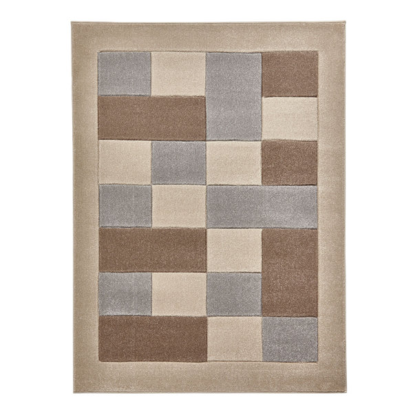 Wade Logan Matrix area rug Machine Woven Beige & Reviews | Wayfair.co.uk