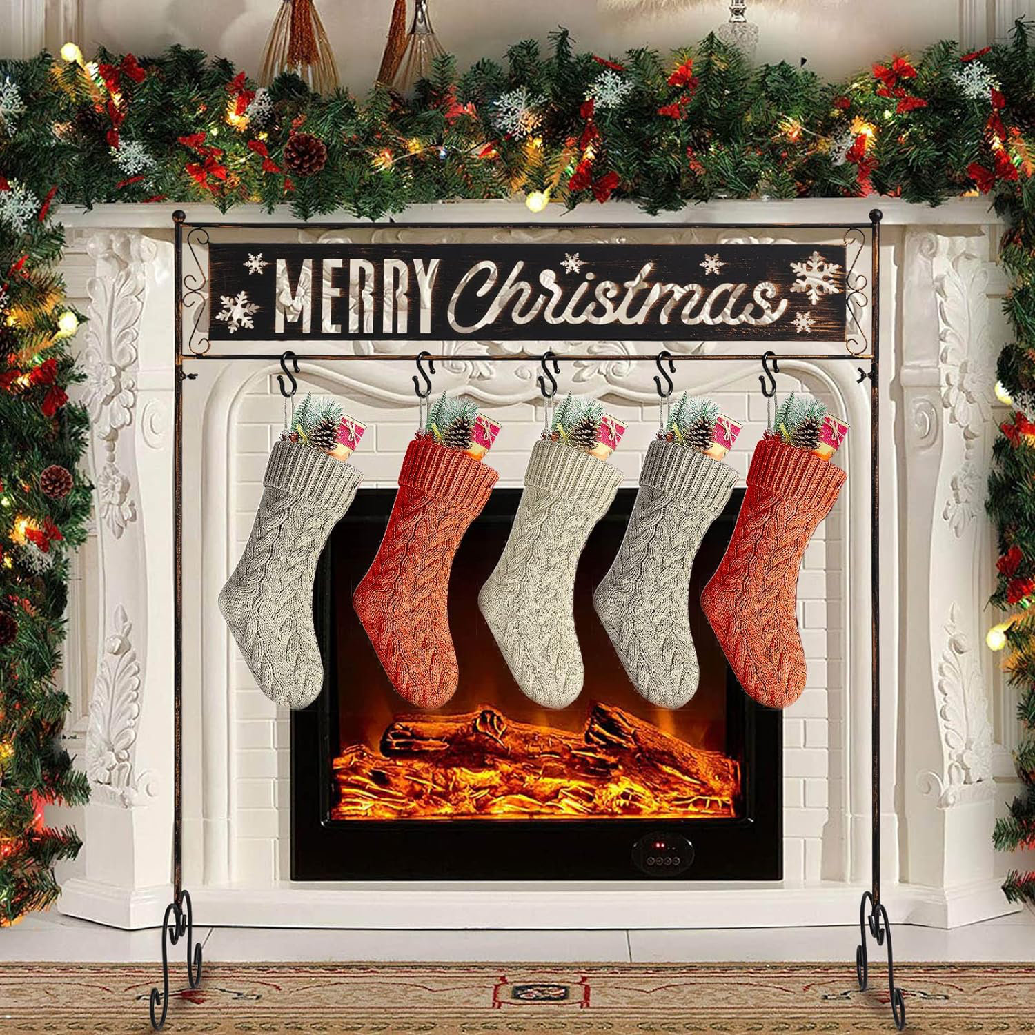 HETACE Christmas Stocking Holder Stand | Wayfair