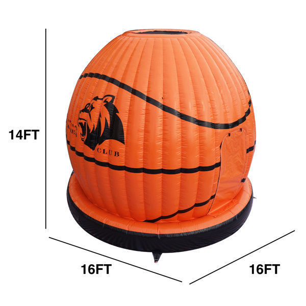 JumpOrange Basketball Madness Disco Dome Bounce House Inflatable for ...