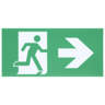 Nuvo Running Man Green Combo Edge Lit Exit Sign/Emergency Light - 120 ...