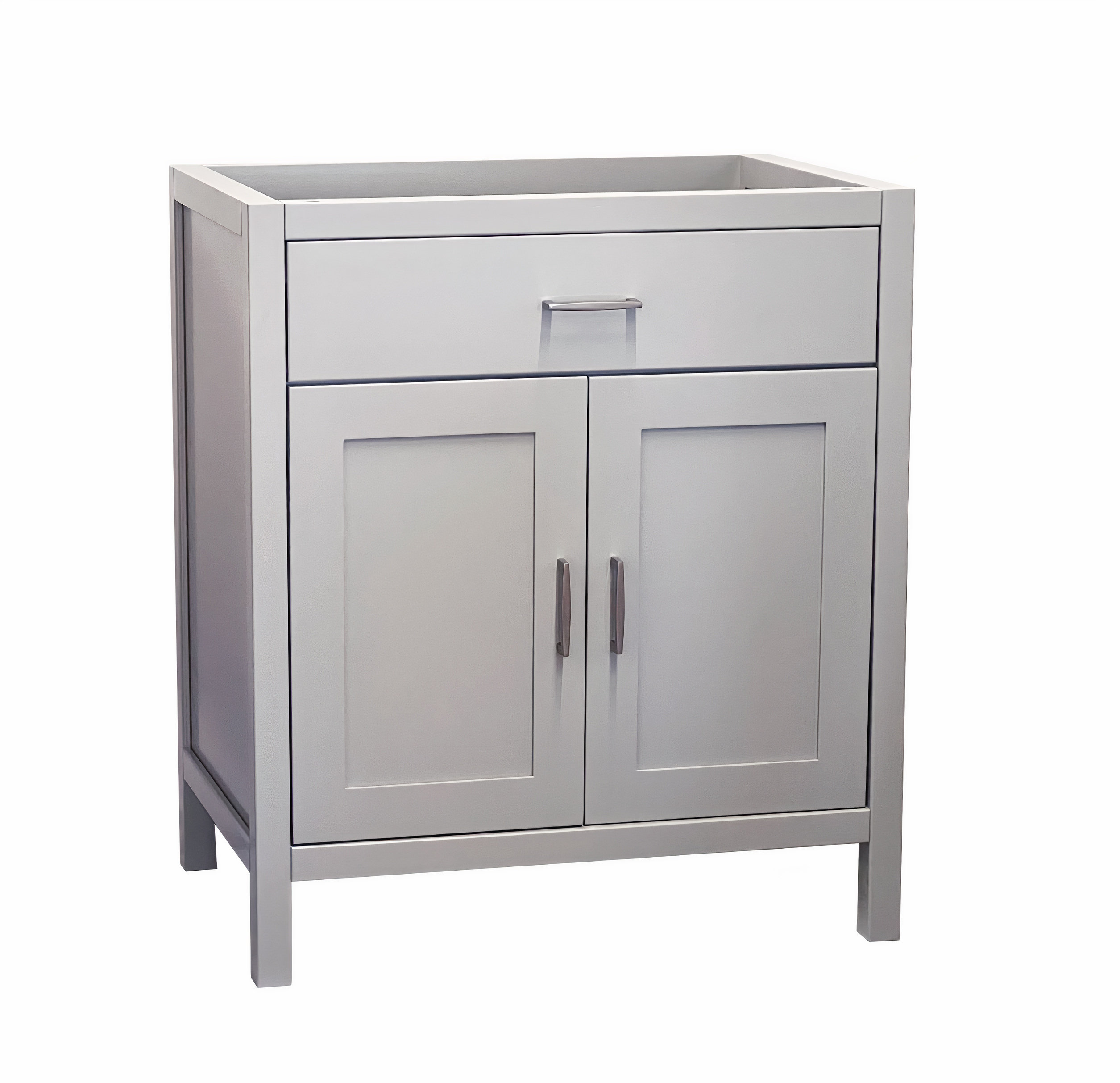 Vanity Atelier 30'' Light Grey Pro Grade Solid Wood Freestanding ...