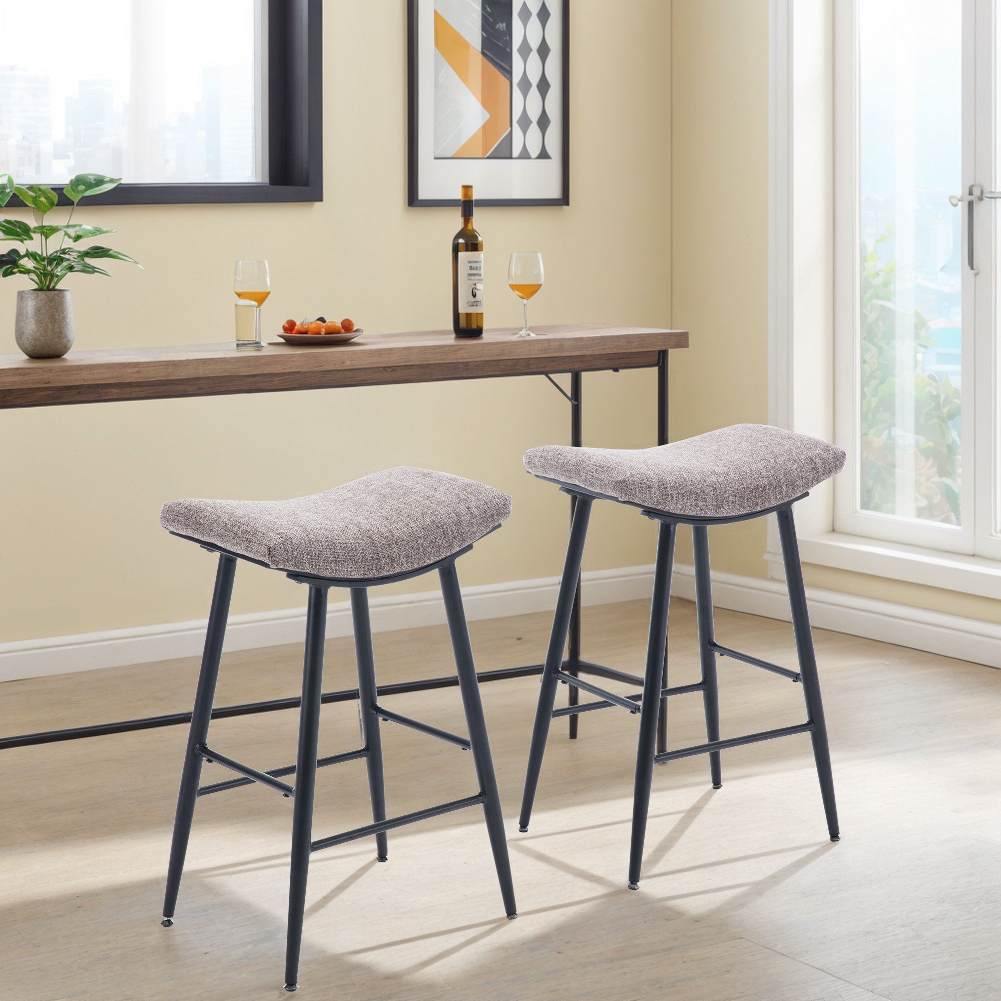 Latitude Run® Bar Stools Set Of 2 | Wayfair
