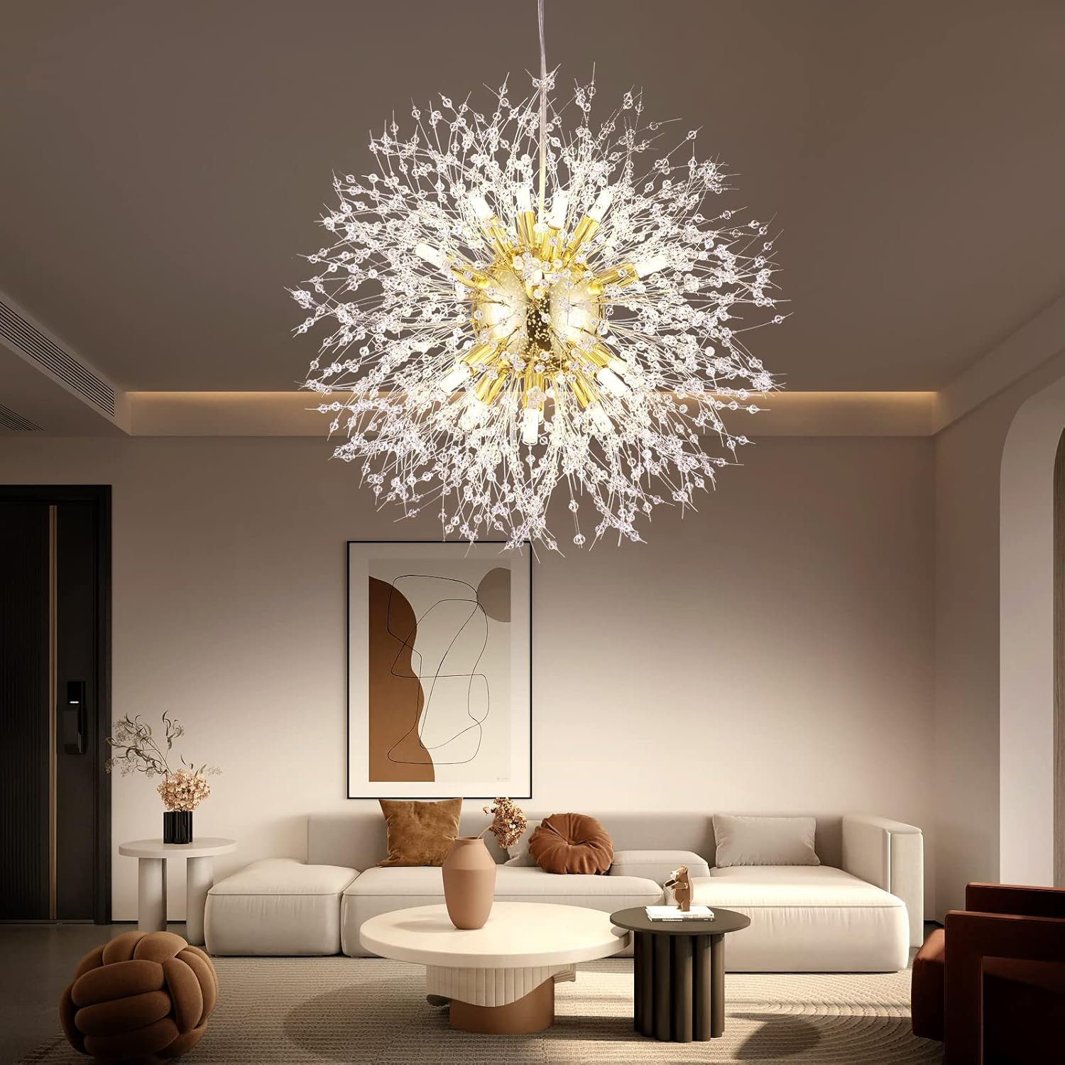 House of Hampton® 16-Light Dandelion Firework Pendant Lighting | Wayfair