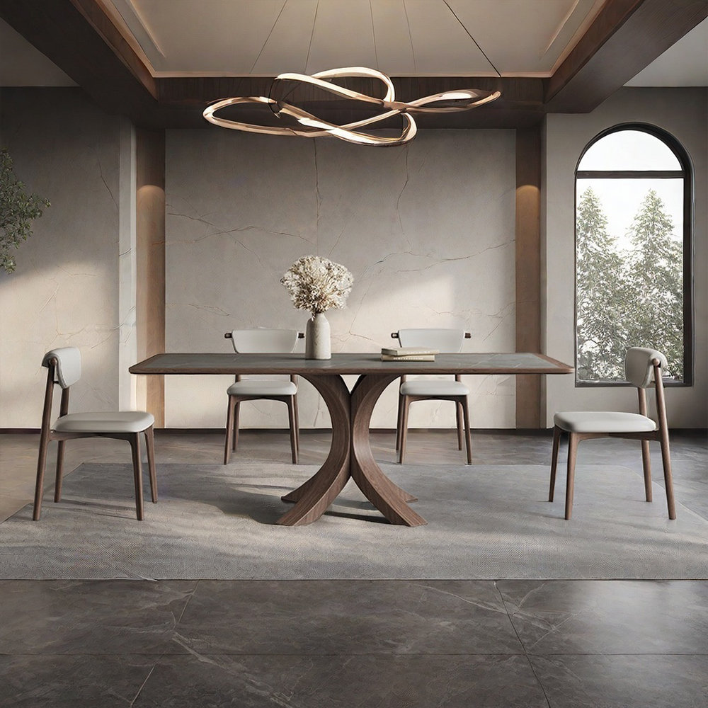 LABAORRY Nordic modern rectangular dining table sets | Wayfair