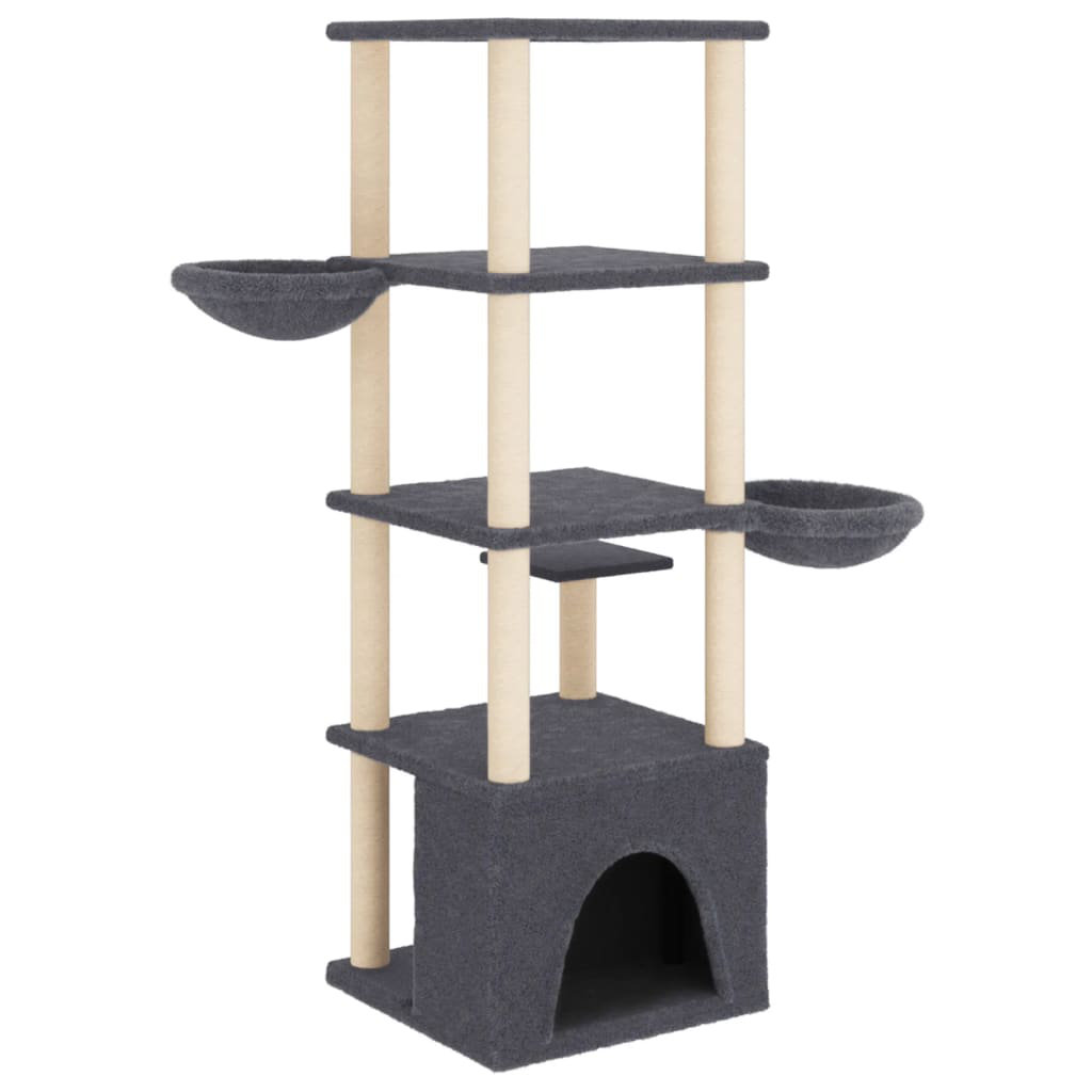 George Oliver Cat Tree Sturdy Cat Tree Rectangular Modern Cat Tower ...